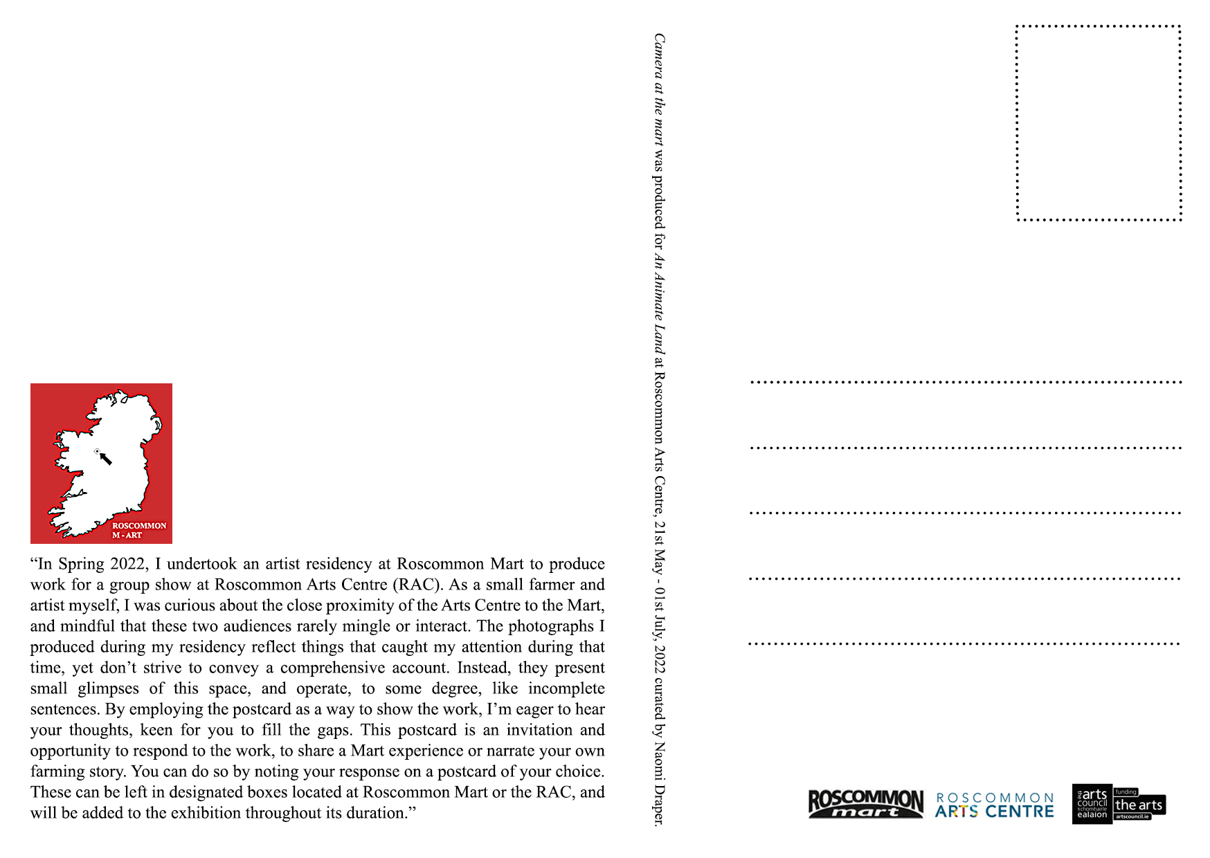 Camera at the Mart | Miriam O' Connor